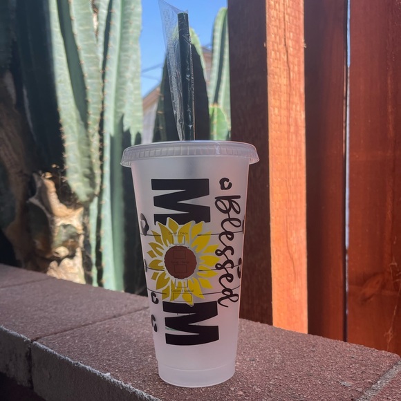 Starbucks | Accessories | Starbucks Blessed Mom Cold Cup Yellow And ...